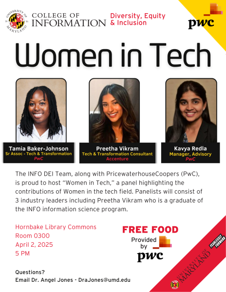 Women in Tech Panel - College of Information (INFO)